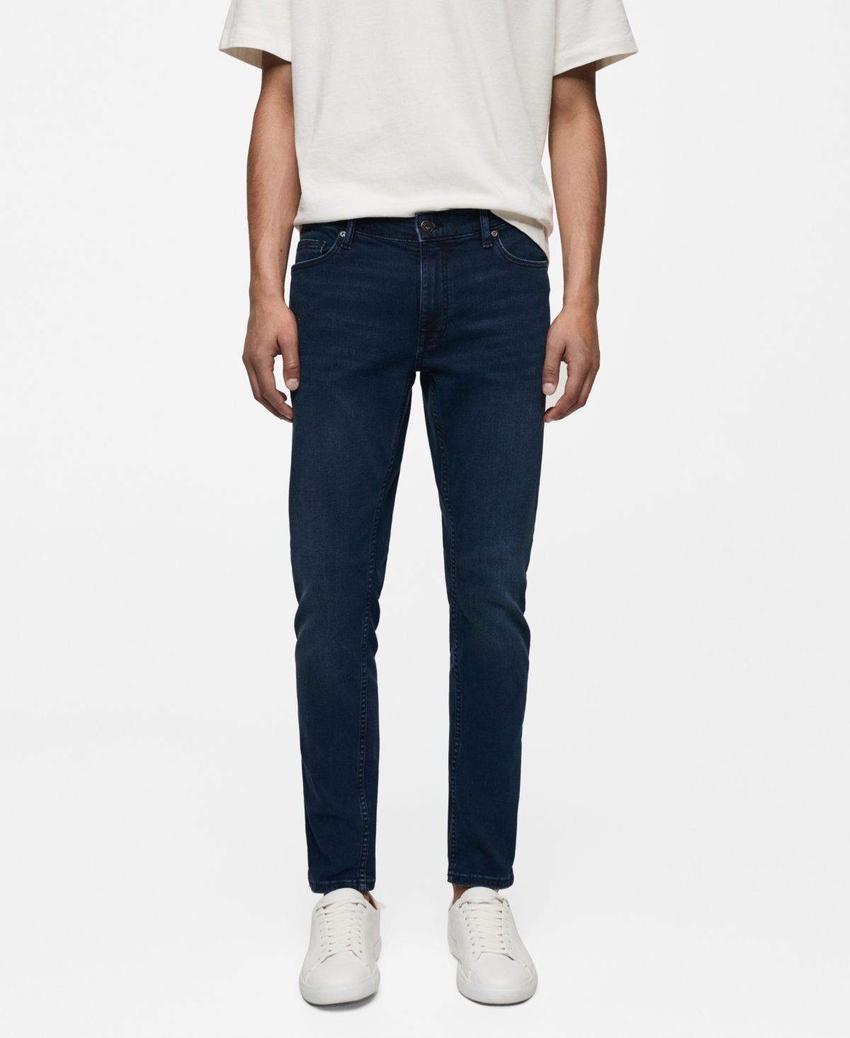 Click here for Mango Mens Jude Skinny-Fit Jeans - Deep Dark Blue prices