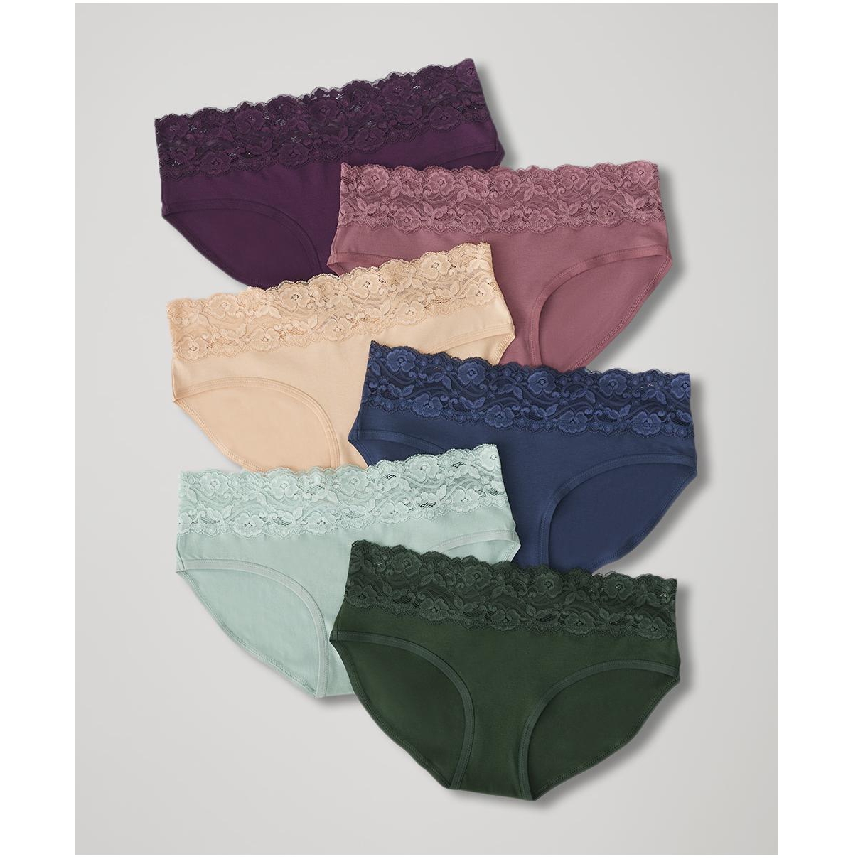 Click here for Pact Womens Organic Cotton Lace Waist Brief 3-Pack... prices