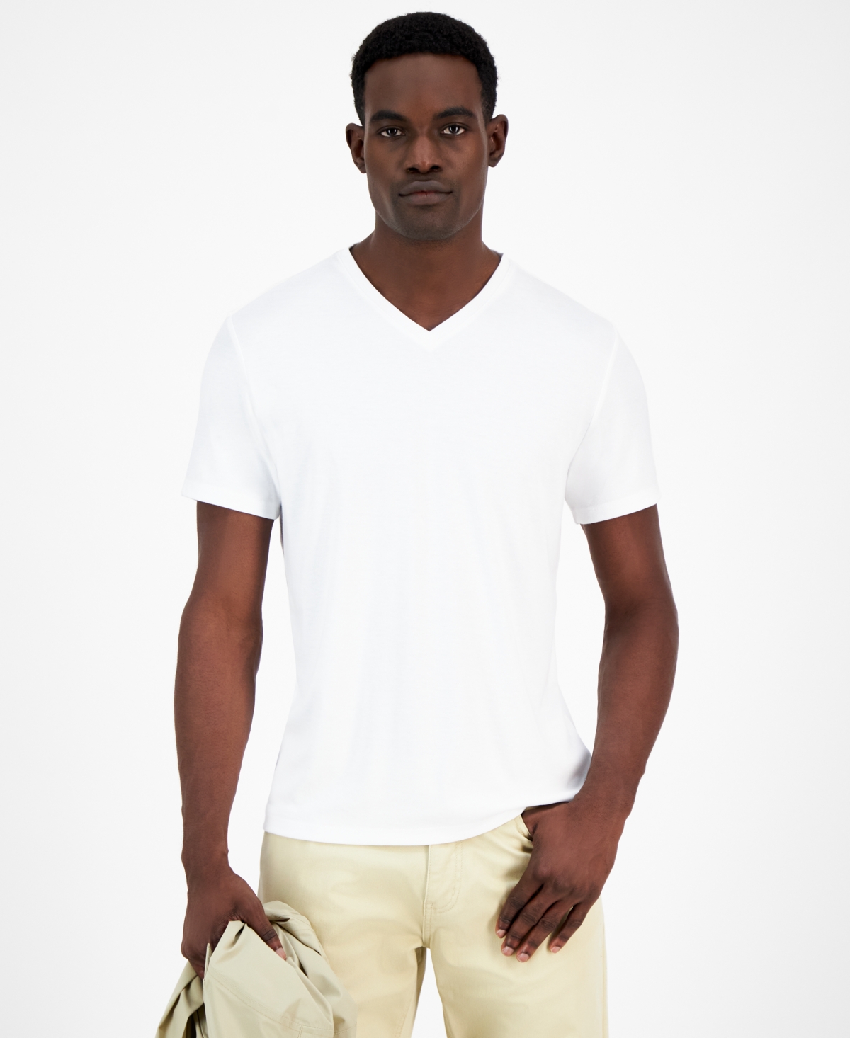 Click here for Alfani Mens Travel Stretch V-Neck T-Shirt  Created... prices