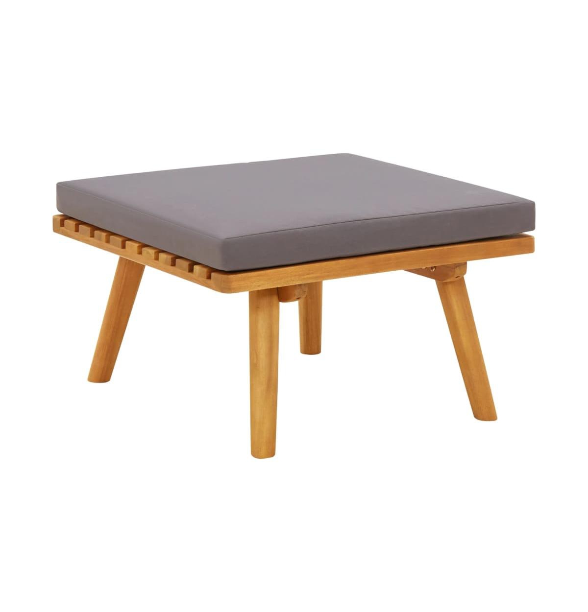 Click here for Patio Footstool with Cushion 23.6x23.6x11.4 Solid... prices