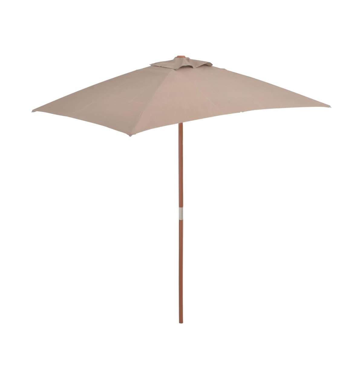 Click here for Outdoor Parasol with Wooden Pole 59.1"x78.7&#... prices