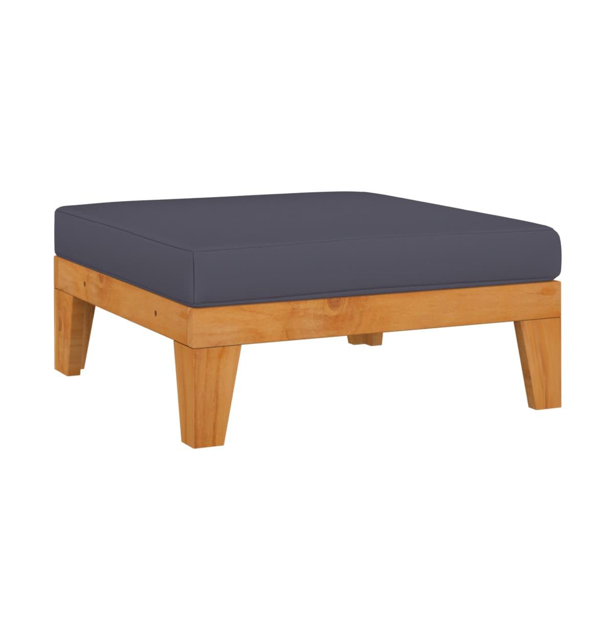 Click here for vidaXL Sectional Footrest with Dark Gray Cushion S... prices