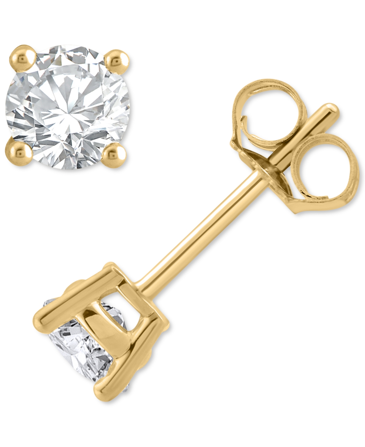 Click here for Diamond Four Prong Classic Stud Earrings (1/2 ct.... prices