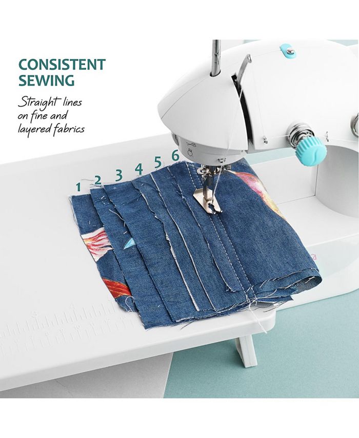 Clara Clark Mini Portable Sewing Machine & Complete Supplies Kit for ...