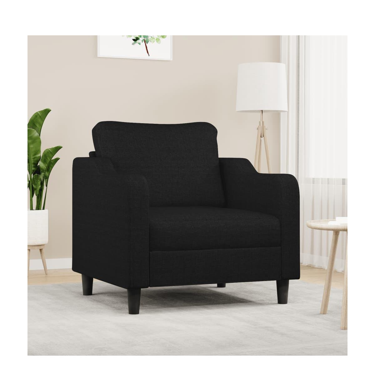 Click here for Sofa Chair Black 23.6 Fabric - Black prices