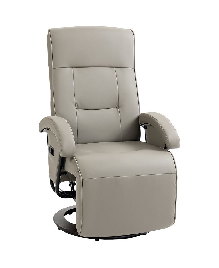 Simplie Fun Swivel Recliner with Adjustable Backrest and Footrest - Macy's