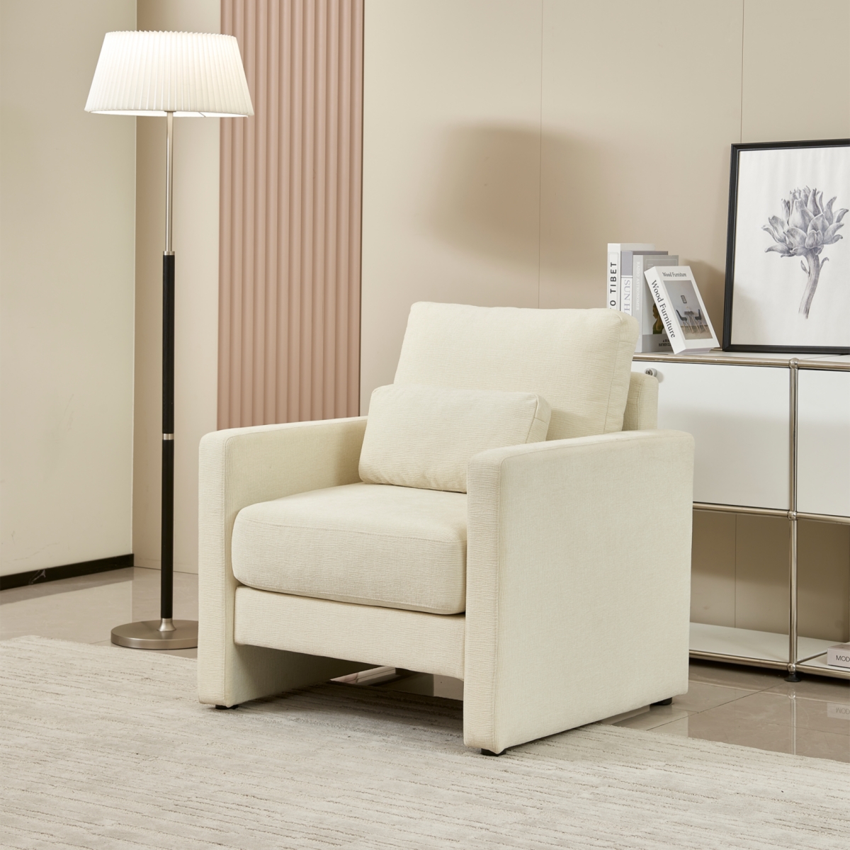 Click here for Streamdale Furniture Modern Chenille Accent Chair... prices