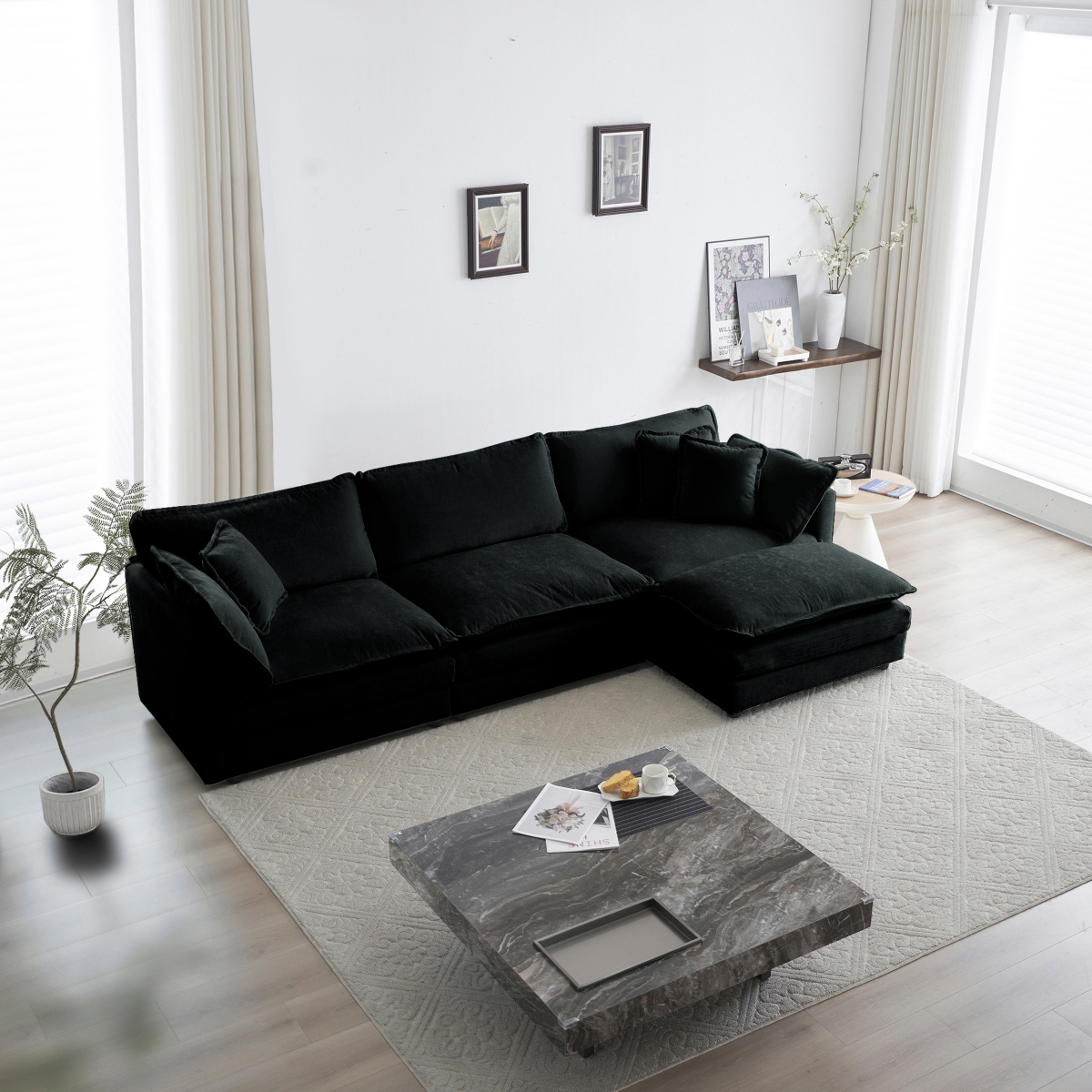 Click here for Streamdale Furniture Comfy Modular L-Shaped Sofa w... prices