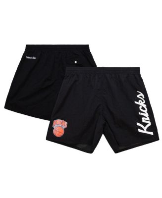 Mitchell & Ness Men's Black New York Knicks Team Essentials Nylon ...