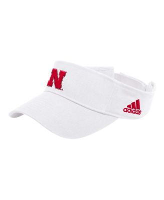 Adidas Men's White Nebraska Huskers Locker Room Team Adjustable Visor ...