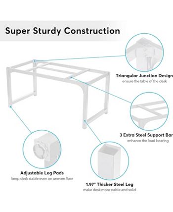 Tribesigns Modern Computer Desk, 63 x 31.5 inch Large Executive Office ...