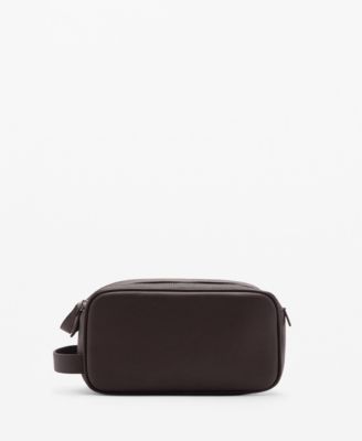 MANGO Men's Zipped Pebbled Cosmetic Bag - Macy's