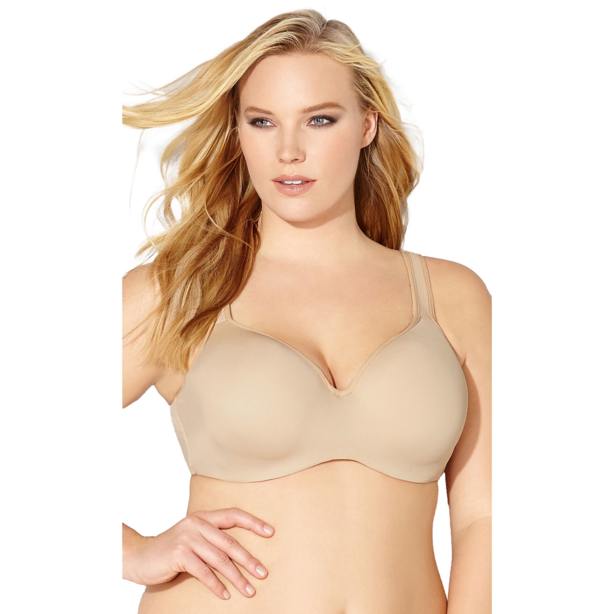 Click here for Avenue Womens Basic Balconette Bra - Nude prices