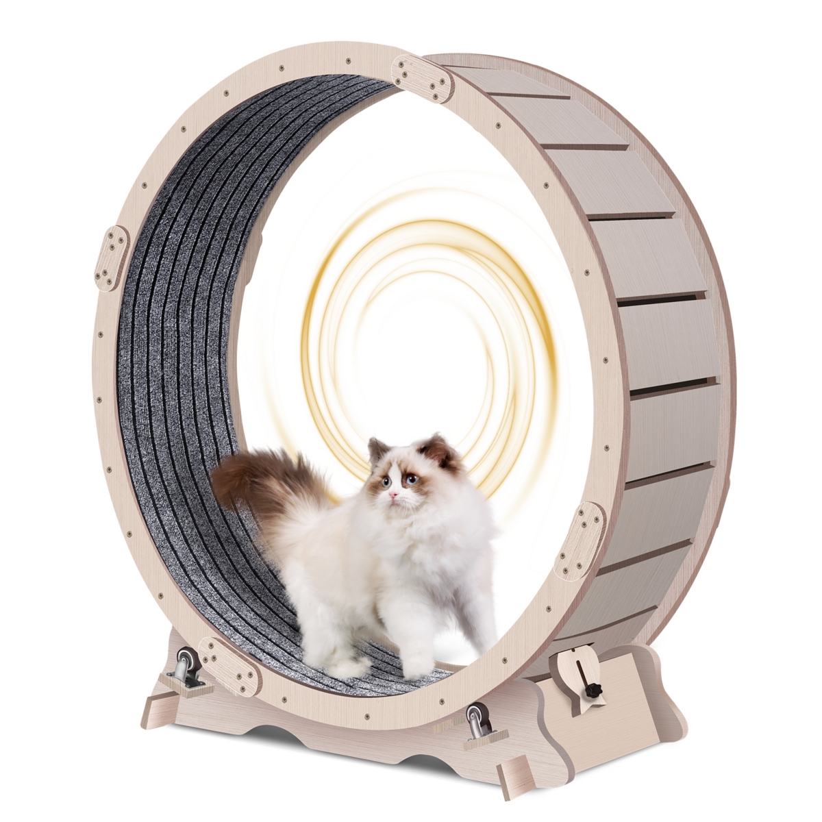 Click here for Simplie Fun Indoor Cat Exercise Wheel with Carpete... prices