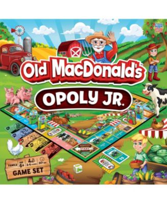 Masterpieces Old MacDonald's Farm Opoly Jr. Board Games for Kids - Macy's