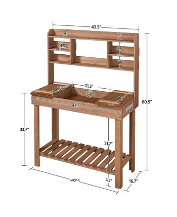 Yaheetech Potting Bench Table Germination Table for Garden - Macy's