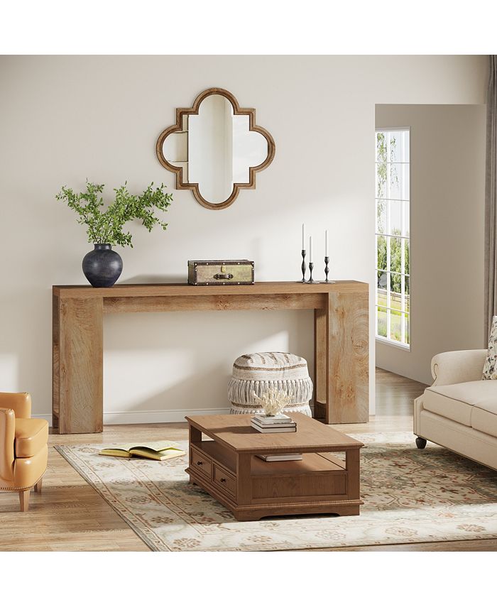 Tribesigns 55 Inches Console Table, Farmhouse Entryway Hallway Table ...