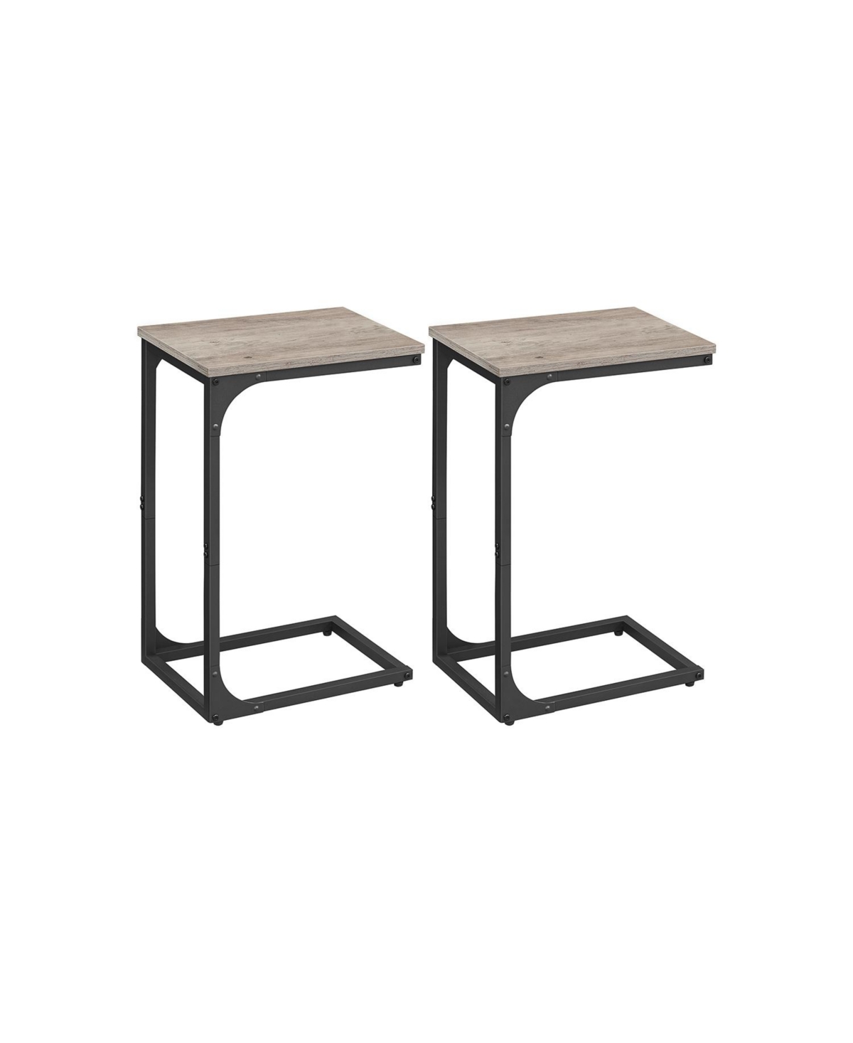 Click here for Set of 2 C-Shaped End Tables for Sofa or Bedside U... prices