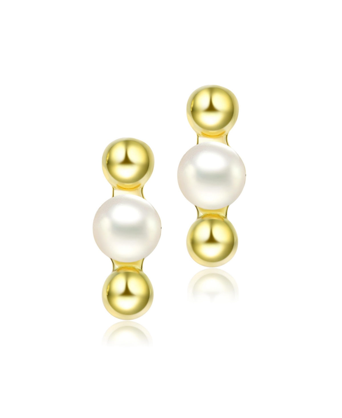 Click here for Sterling Silver with Gold Plated and 5.5MM freshwa... prices