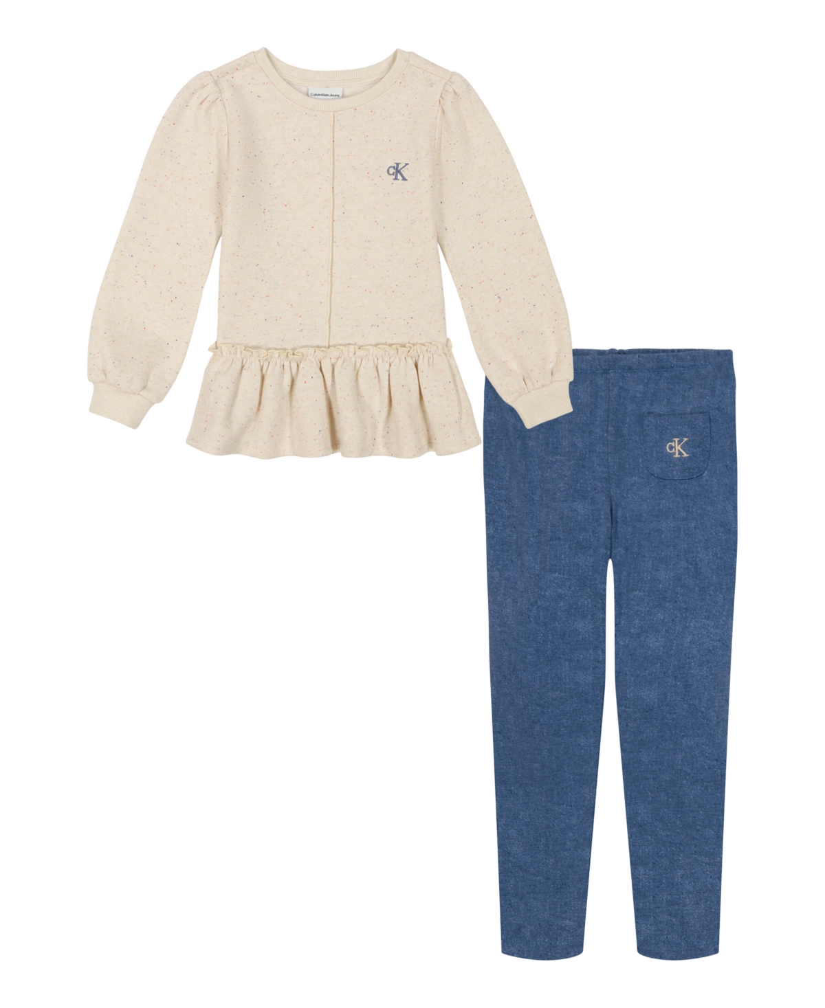 Click here for Calvin Klein Toddler and Little Girls Speckled Fle... prices