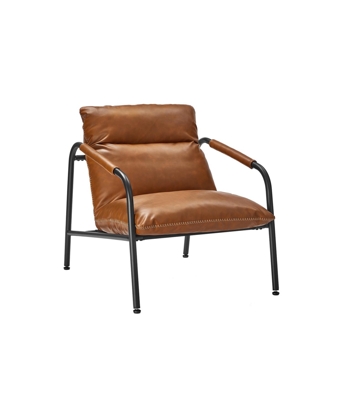 Click here for Accent Chair with Sleek Frame  3 Section Fluffy Po... prices