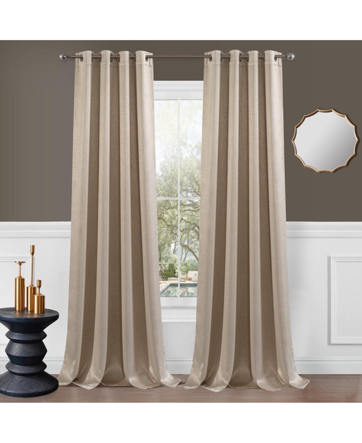 Click here for Dainty Home Sonoma Blackout Window Panel Set 104 W... prices