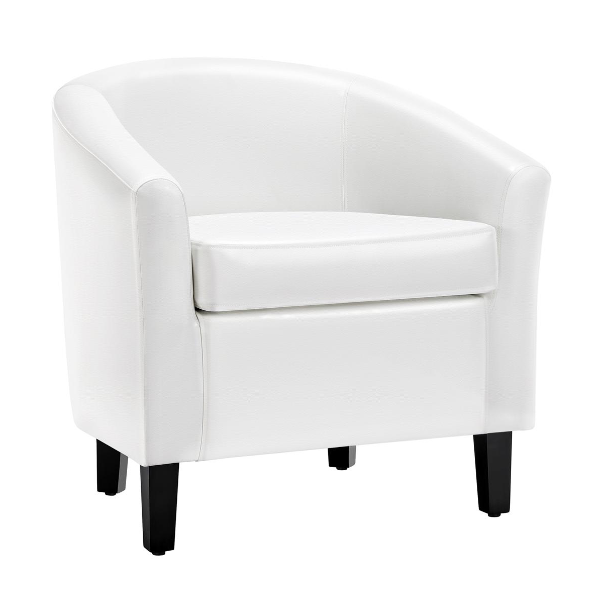 Click here for Yaheetech Faux Leather Accent Chair Gray White - W... prices