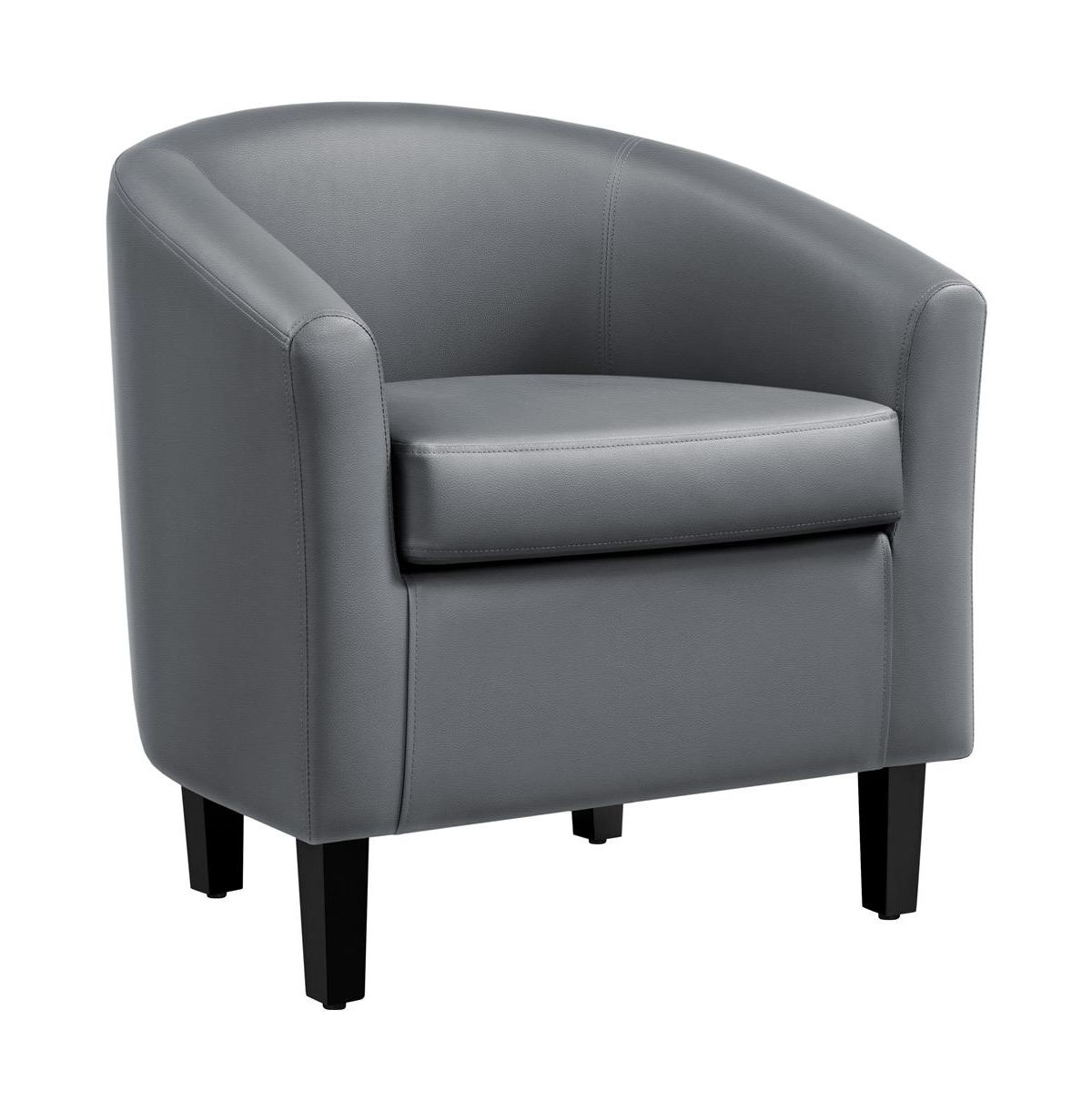 Click here for Yaheetech Faux Leather Accent Chair Gray - Grey prices