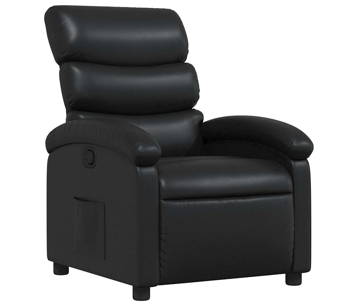 Click here for Recliner Chair Black Faux Leather - Black prices