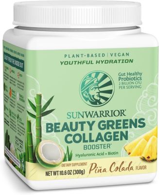 Sunwarrior Collagen Powder with Biotin Probiotics & Hyaluronic Acid ...