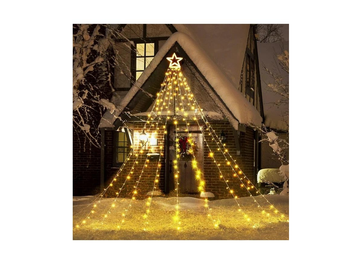 Click here for Cowin Christmas Star Lights Waterfall Tree Lights... prices