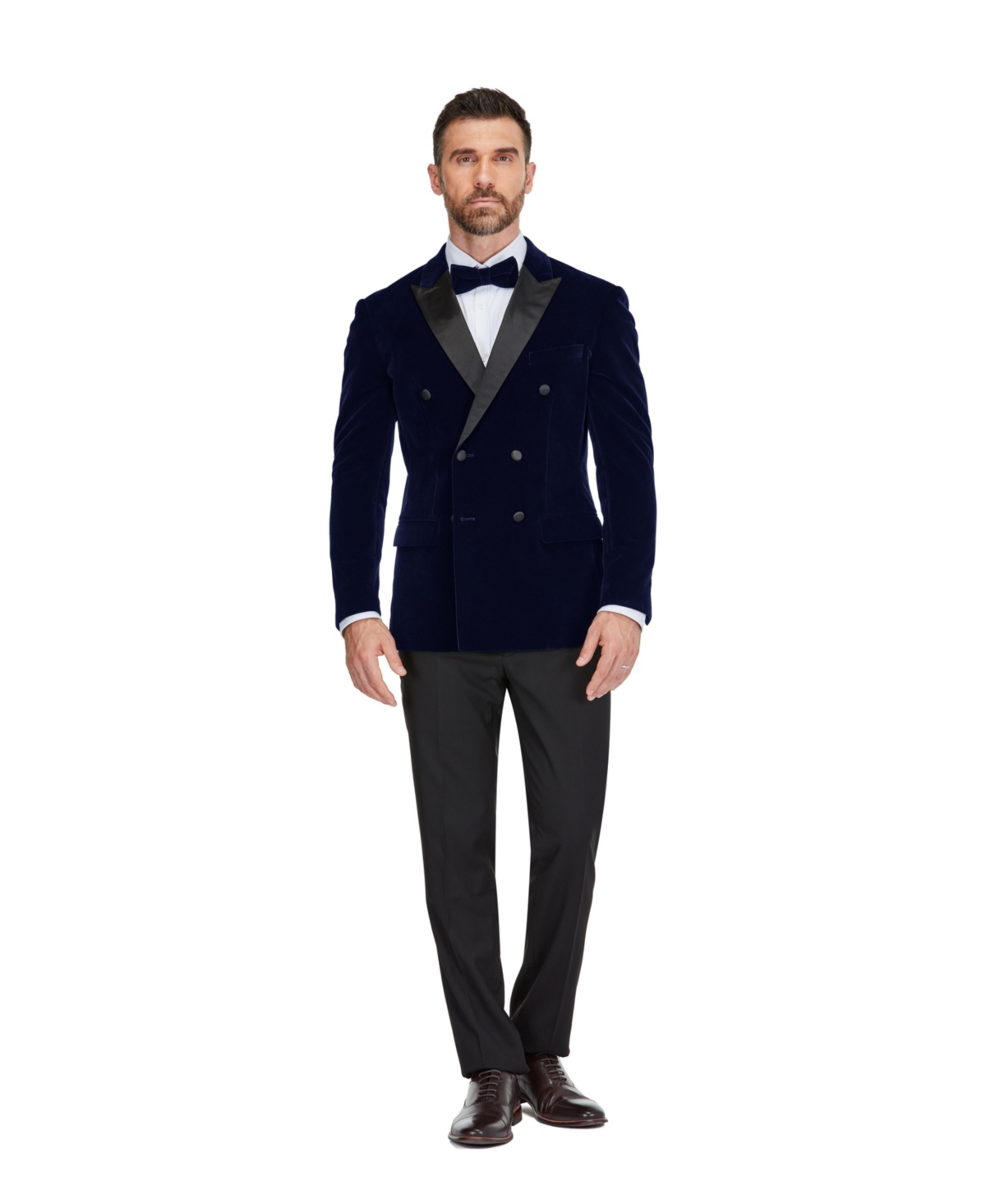 Click here for Gino Vitale Mens 2 Piece Double Breasted Velvet Bi... prices