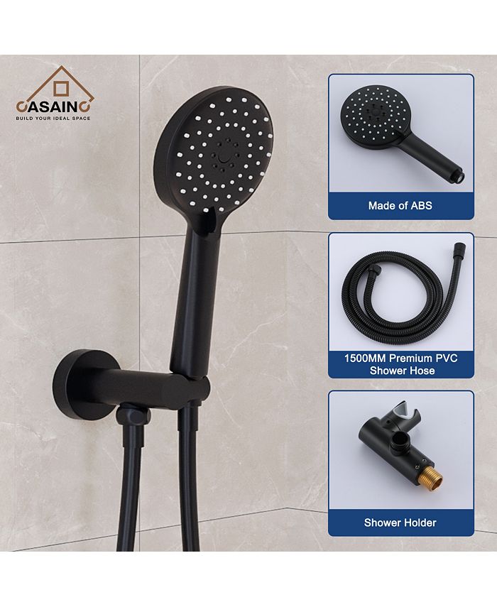 CASAINC 10 Inch Showerhead Round Single Function Balance Valve ...