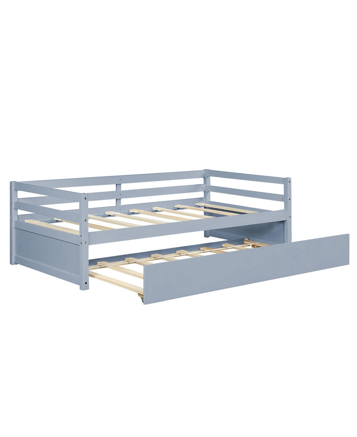 Click here for Costway Twin Size Trundle Daybed Wooden Slat Suppo... prices