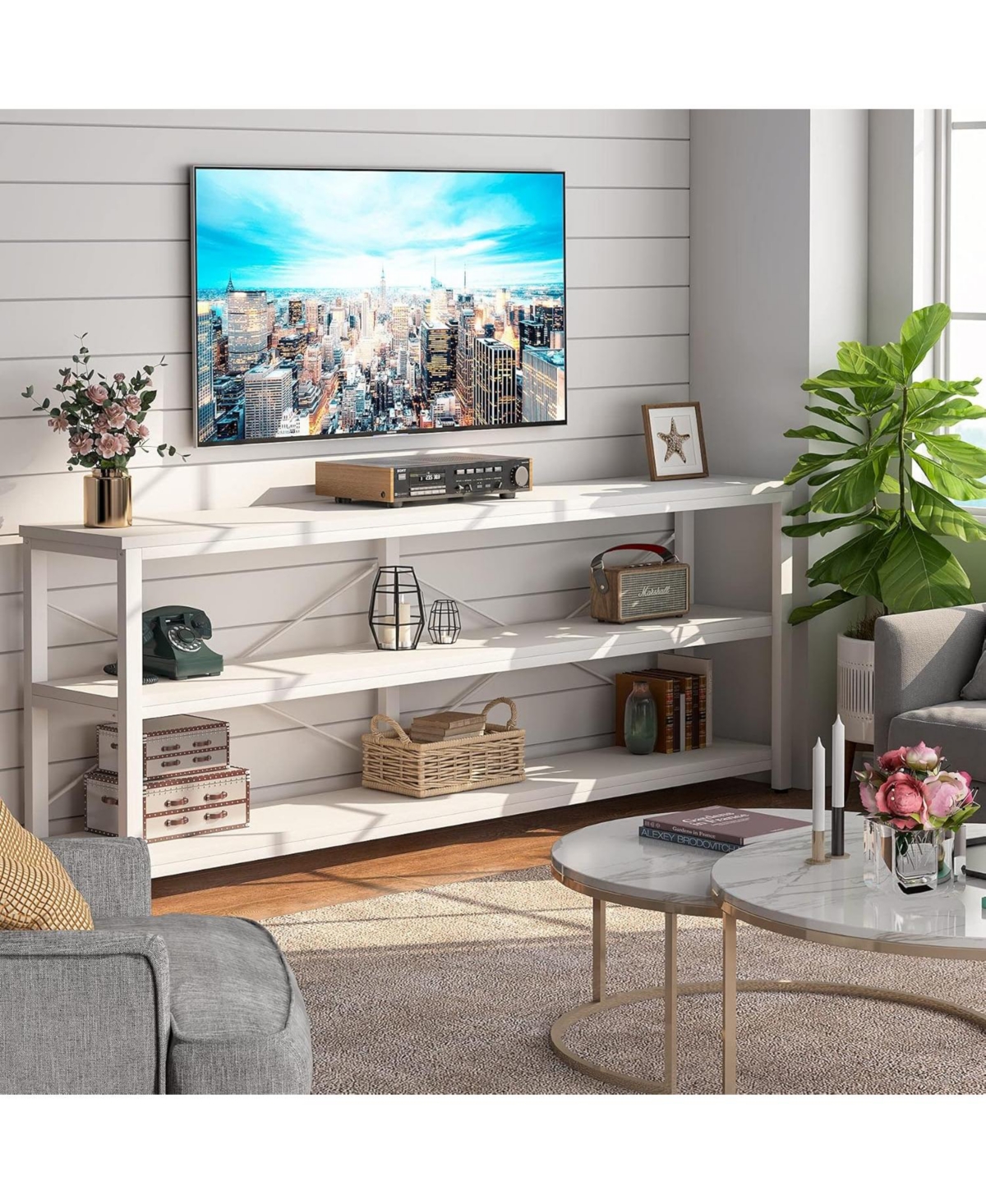 Click here for Tribesigns 71 Sofa Tables Extra Long Couch Table... prices