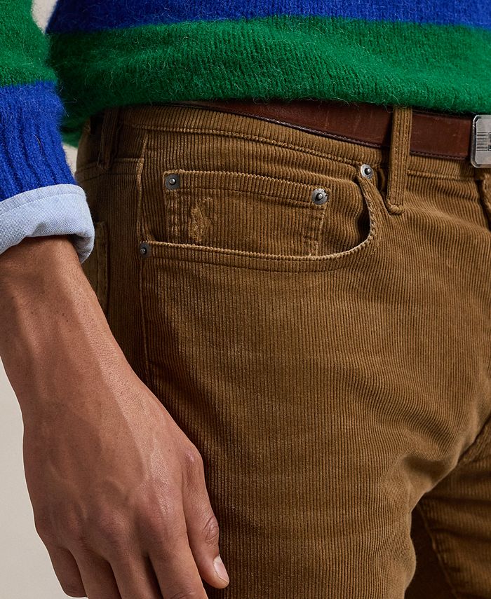 Polo Ralph Lauren Men's Varick Slim Straight Corduroy Pants - Macy's