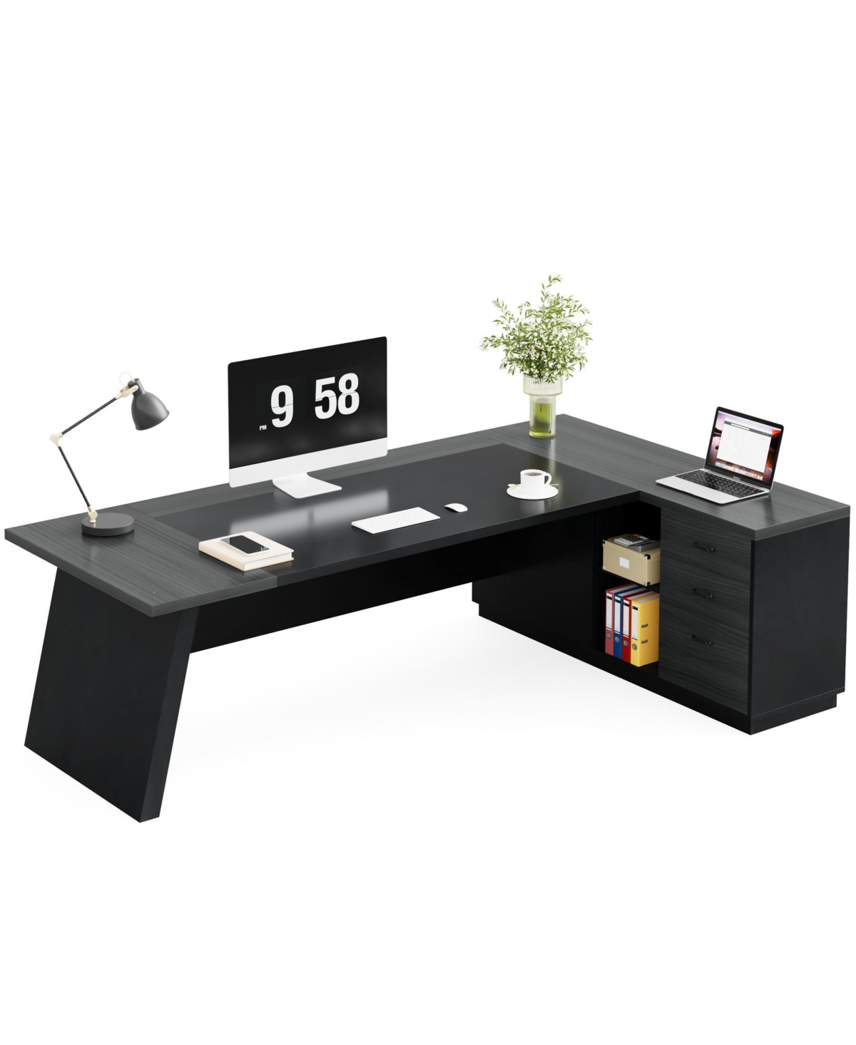 Click here for Tribesigns 78 L-Shaped Executive Desk  Large Offic... prices