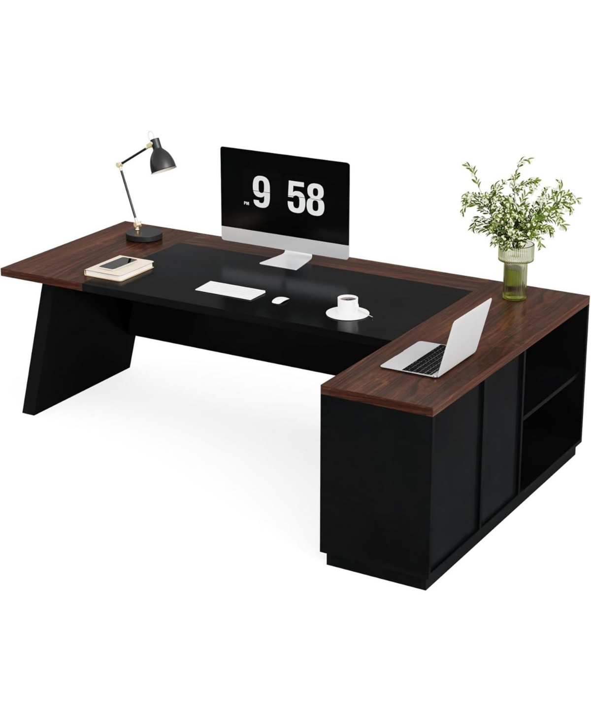 Click here for Tribesigns 78 L-Shaped Executive Desk  Large Offic... prices