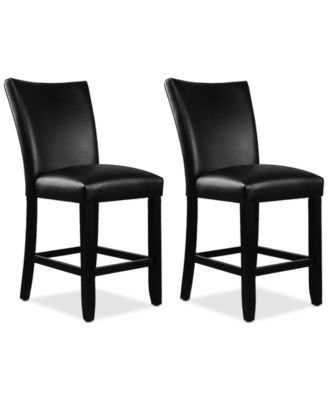 Furniture Kellet 2 Pc. Faux Leather Counter Height Chair Set Created for Macy s Macy s
