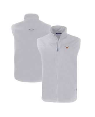 Cutter & Buck Men's Gray Texas Longhorns Charter Eco Full-Zip Vest - Macy's