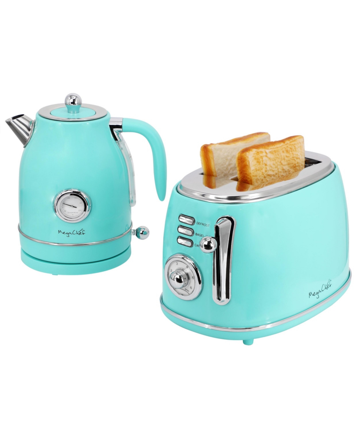 Click here for MegaChef 1.7 Quart Electric Tea Kettle and 2 Slice... prices
