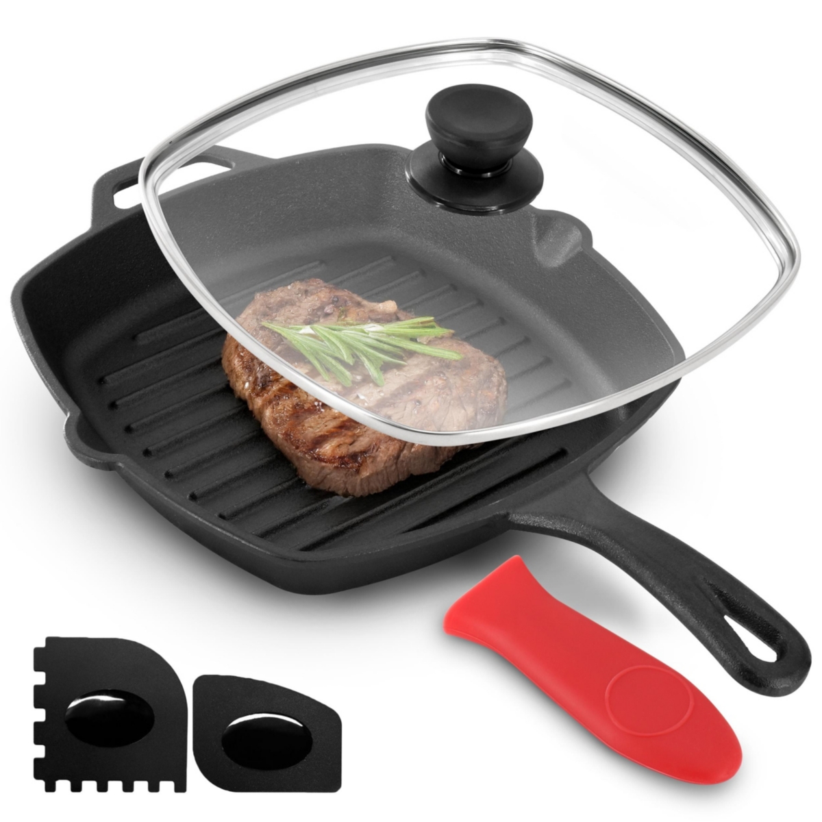 Click here for MegaChef 10.4 Inch Pre-Seasoned Cast Iron Griddle... prices