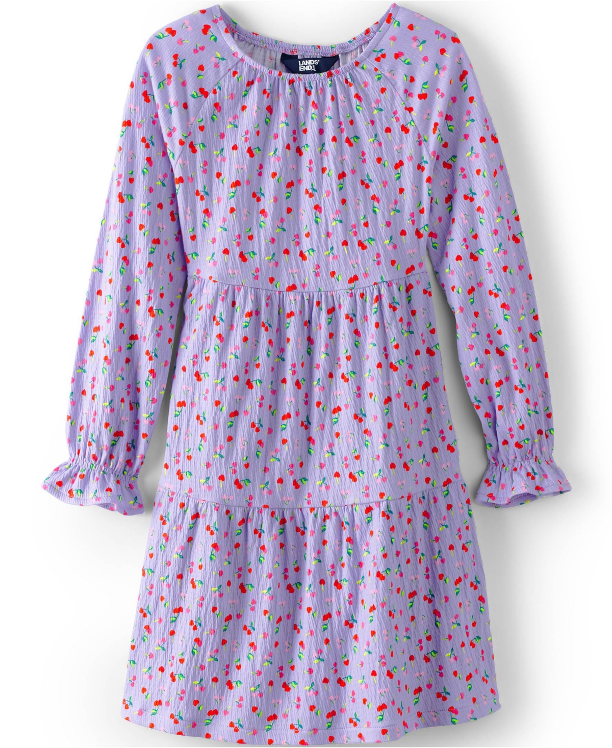 Click here for Lands End Big Girls Plus Long Sleeve Tiered Knit D... prices