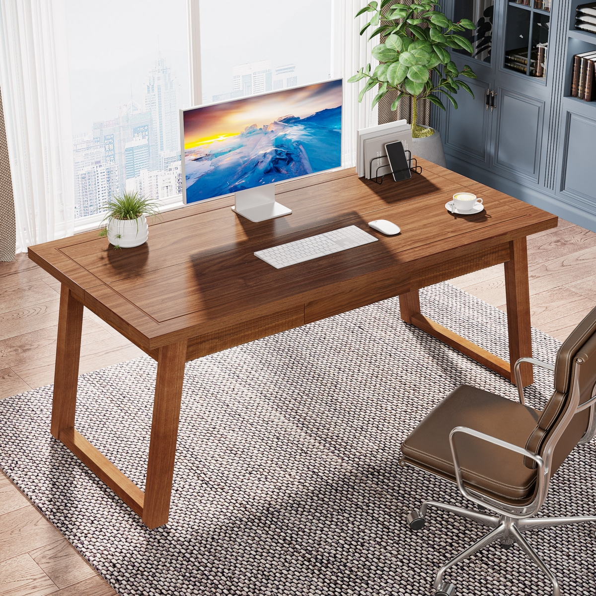 Click here for Tribesigns Home Office Executive Desk: 55 Inches S... prices