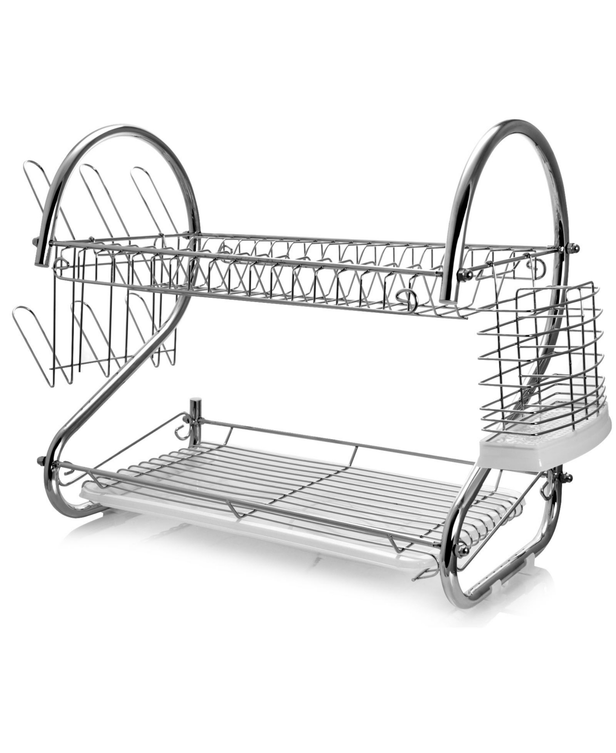 Click here for MegaChef 22 Inch Two Shelf Dish Rack - Silver prices