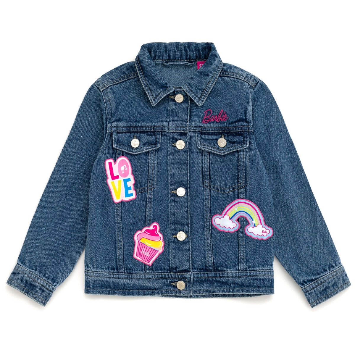 Click here for Barbie Little Girls Denim Jacket - Blue prices