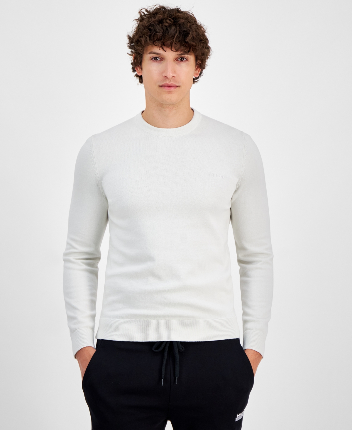 Click here for Hugo by Hugo Boss Mens San Cassius Logo Sweater  C... prices