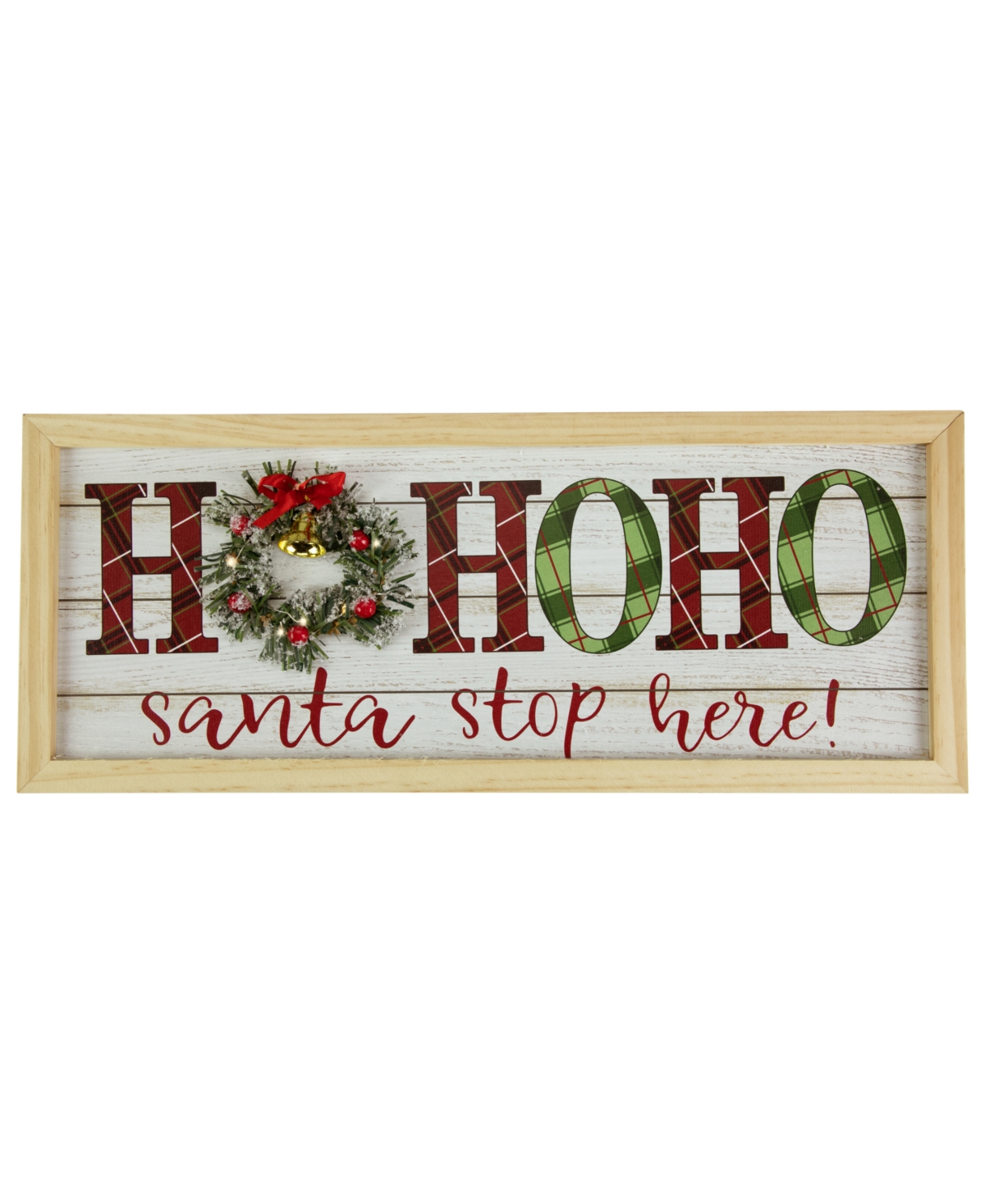 Click here for Northlight 19.75 Led Lighted Plaid Wooden Christma... prices