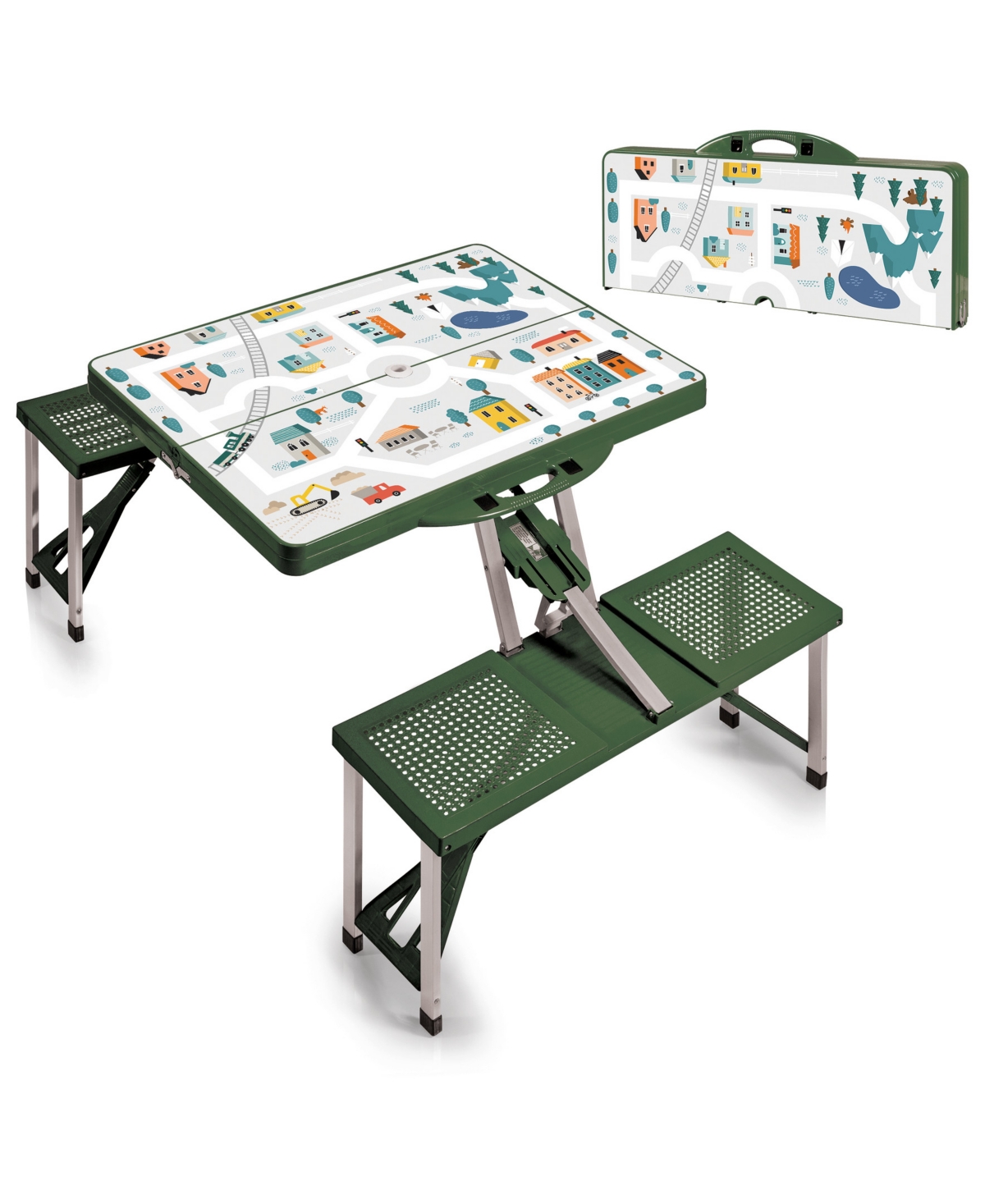 Click here for Oniva Play Town Picnic Table with Four Seats - Gre... prices