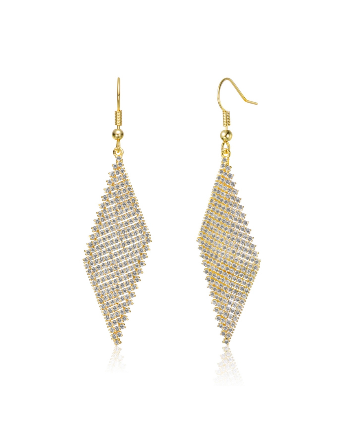 Click here for Sterling Silver 14K Gold Plated with White Cubic Z... prices